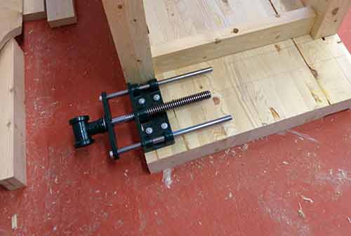 Christine DeMerchant builds new workbench part 4, installing ...